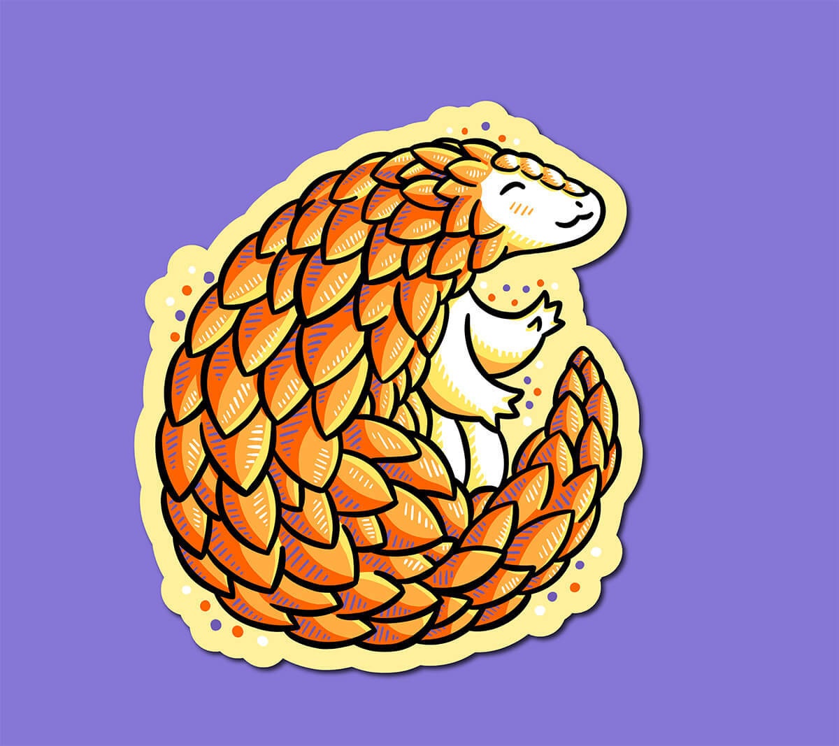 Pangolin Sticker