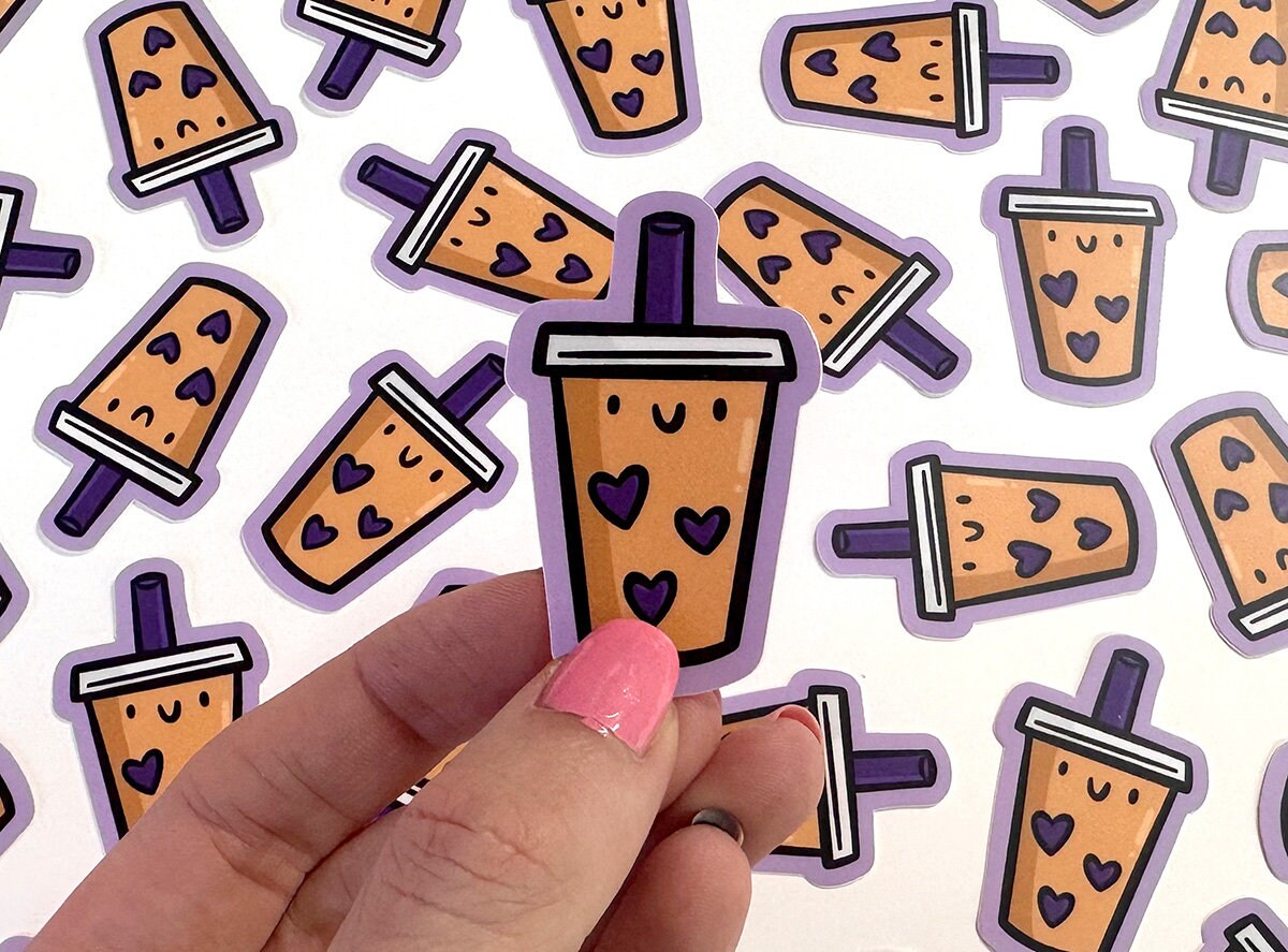 Bubble Tea (Tan) Mini Sticker